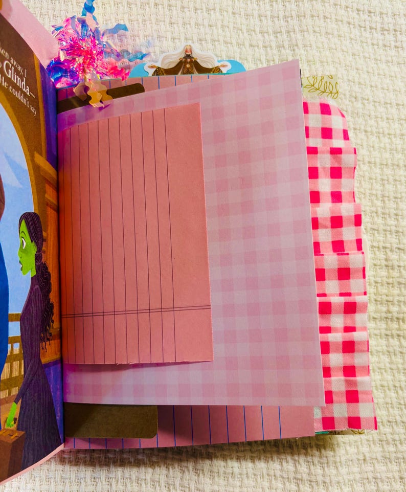 Handmade Wicked Junk Journal Glinda Little Golden Book Wizard of OZ ...