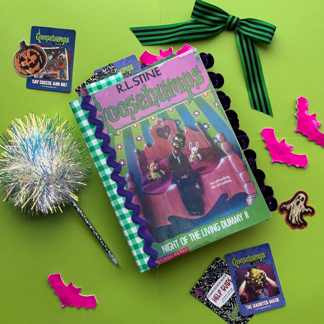 Goosebumps Holographic Handmade Junk Journal, Vintage Horror 90s ...