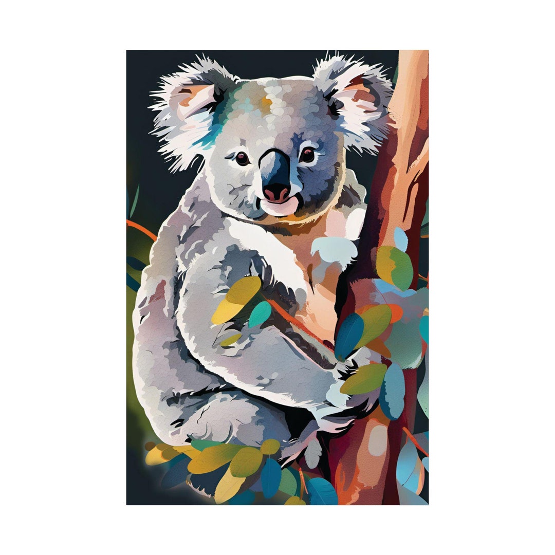 Koala Oil Painting Poster (DIGITAL DOWNLOAD) | Iconic Australian ...