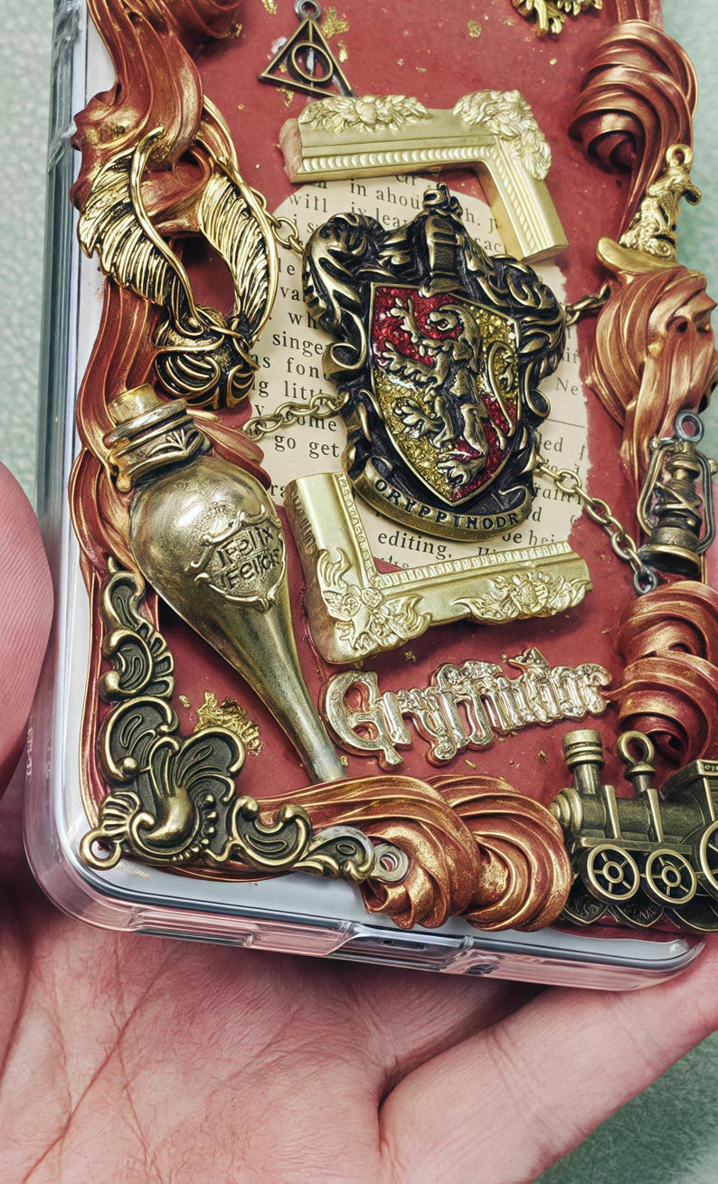 Handmade Slytherin Phone Case Hufflepuff – Gryffindor Aesthetic 3D ...