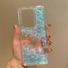 Handmade Resin Phone Case With Iridescent Glitter and Pearl Details ...