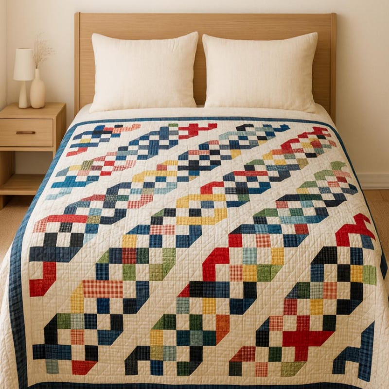 Geometric Quilt Patterns - Etsy