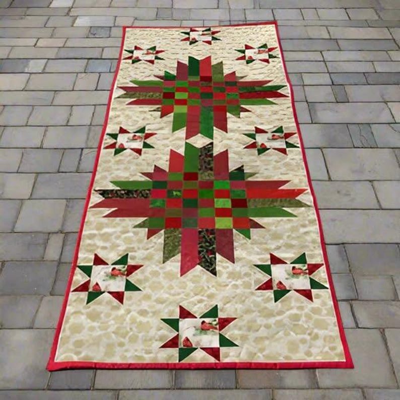 Easy Quilt Pattern for Beginner Quilt Lovers –CARDINAL CHEER Quilt ...