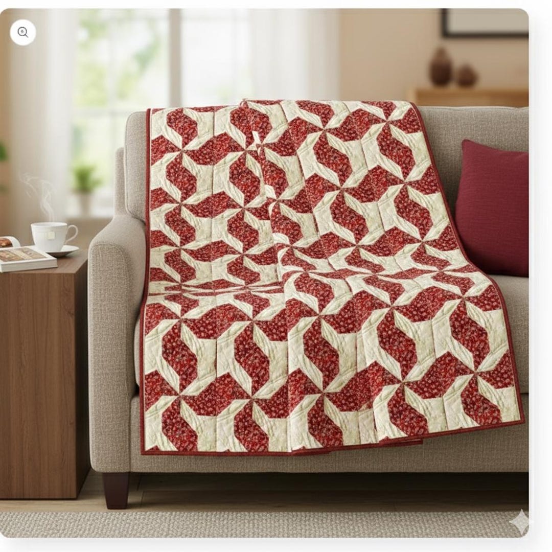 Serenity Squares Quilt Pattern PDF | Easy Modern Geometric Quilt ...