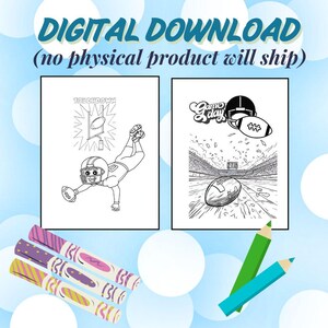 Printable Football Coloring Pages for Boys, 16 Fun Sports Activity ...