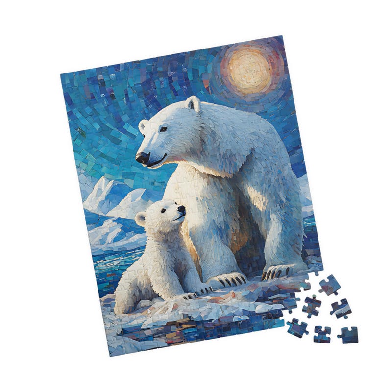 Polar Bear Puzzle - Etsy