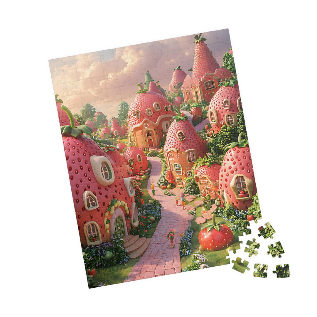 Strawberry Puzzle for Adult & Kid, Perfect Fun Family Game Ideal for ...