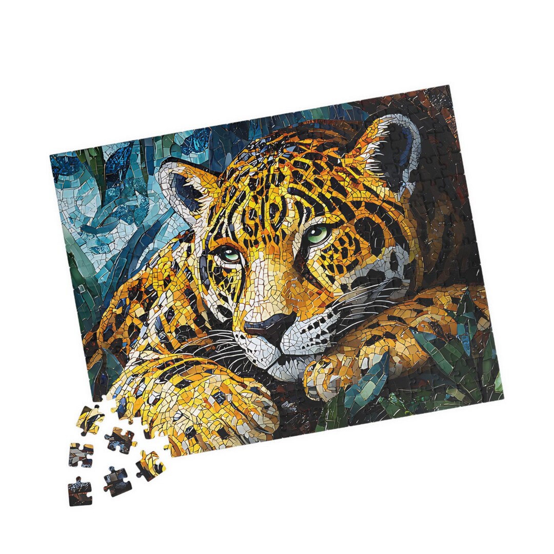 Jaguar Puzzle for Adult & Kid, Animal Art Home Decor Ideal for Mothers ...