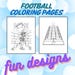 Printable Football Coloring Pages for Boys, 16 Fun Sports Activity ...