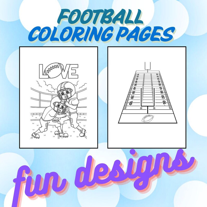 Printable Football Coloring Pages for Boys, 16 Fun Sports Activity ...