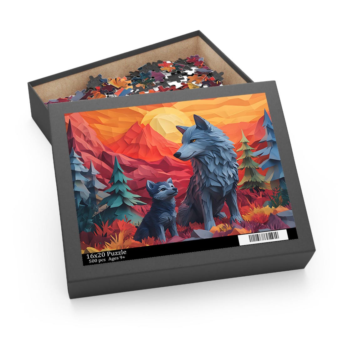 Wolf Puzzle for Adult & Kid, Wolves Puzzle for Boy and Girl, Family ...
