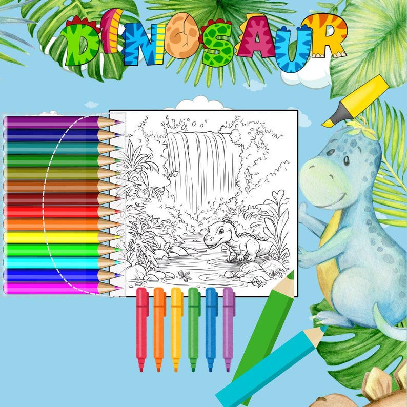 Printable Dinosaur Coloring Pages for Boys, Fun Dino Activity Sheets ...