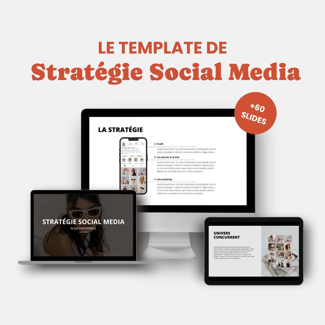 Social Media Strategy Template to Use on Canva Strategy Document Social ...