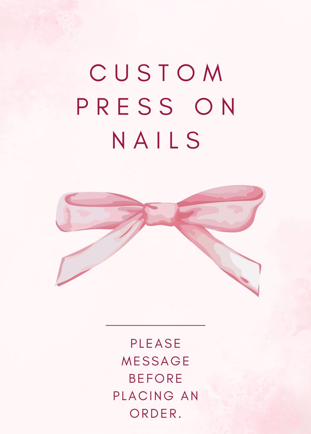 Custom Handmade Press on Nails - Etsy