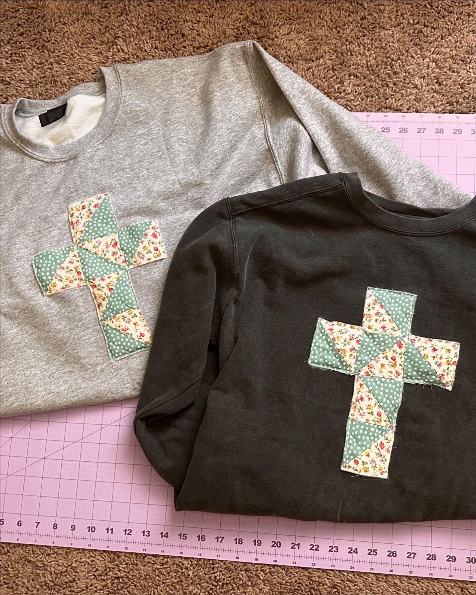 Quilt Block Cross Sweatshirt/t-shirt - Etsy
