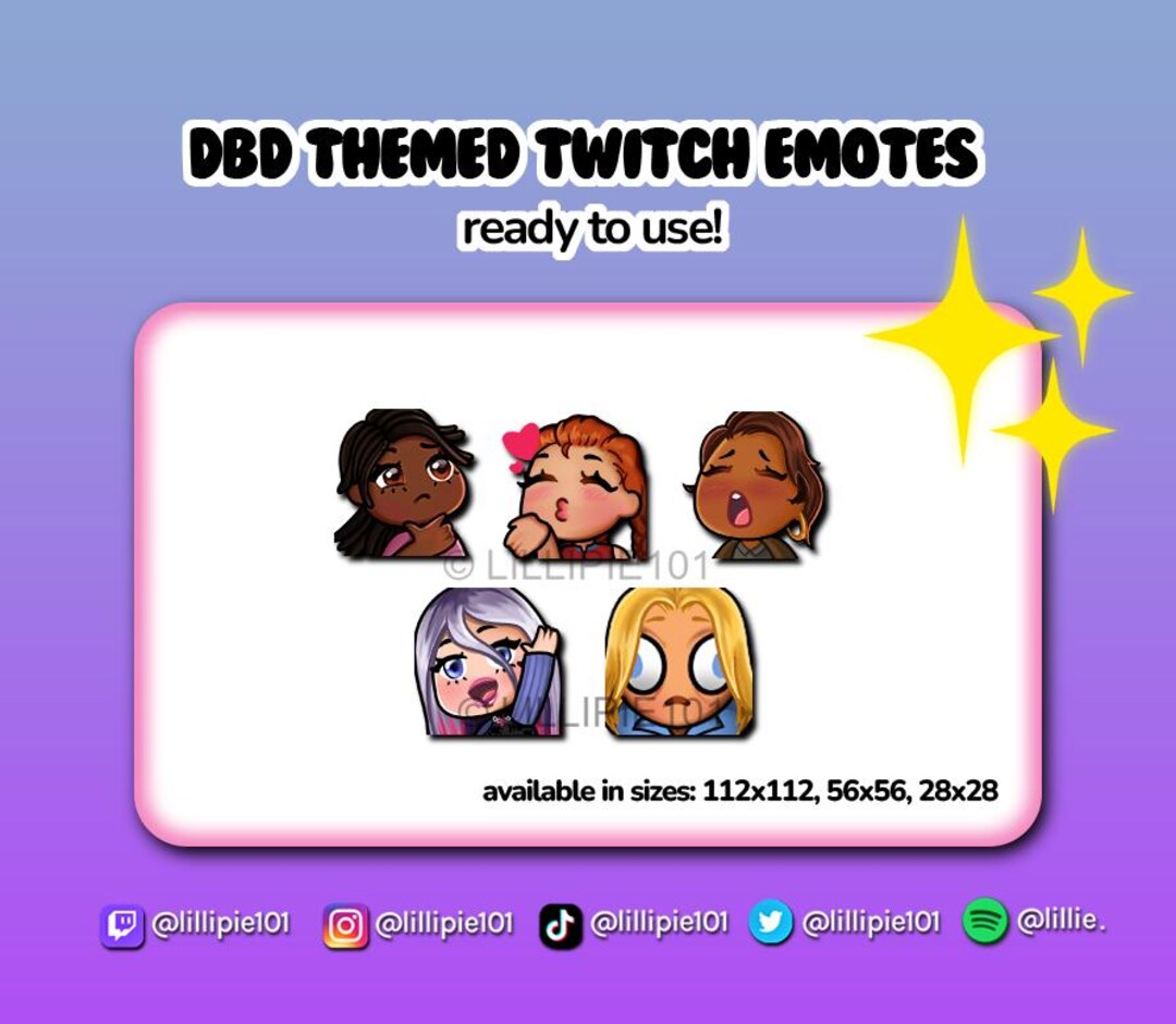 Dead by Daylight Survivor Emote Pack - Etsy