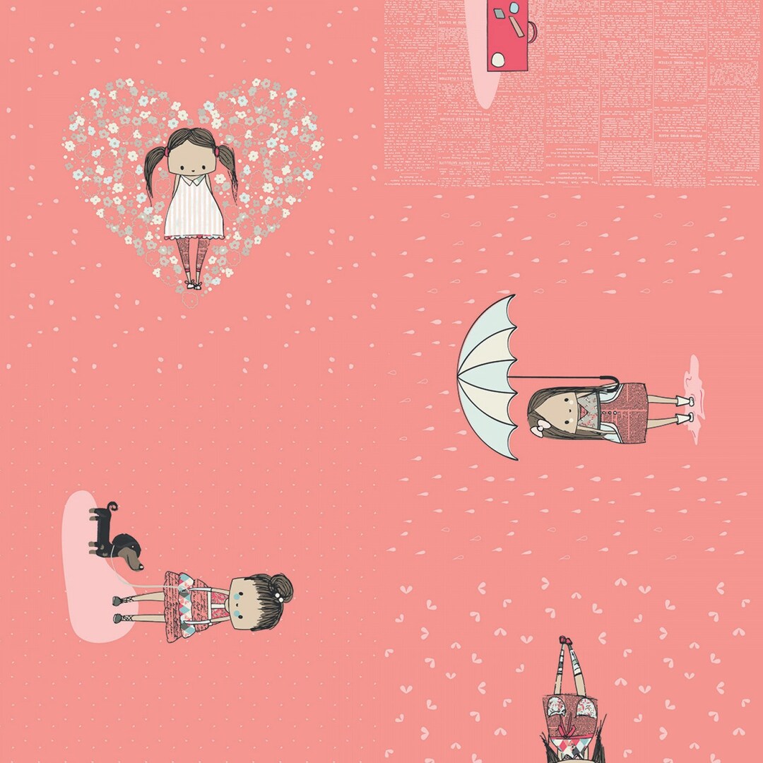 ABBIE by Sue Daley From Riley Blake Designs - Abbie Main Coral. Sold by ...