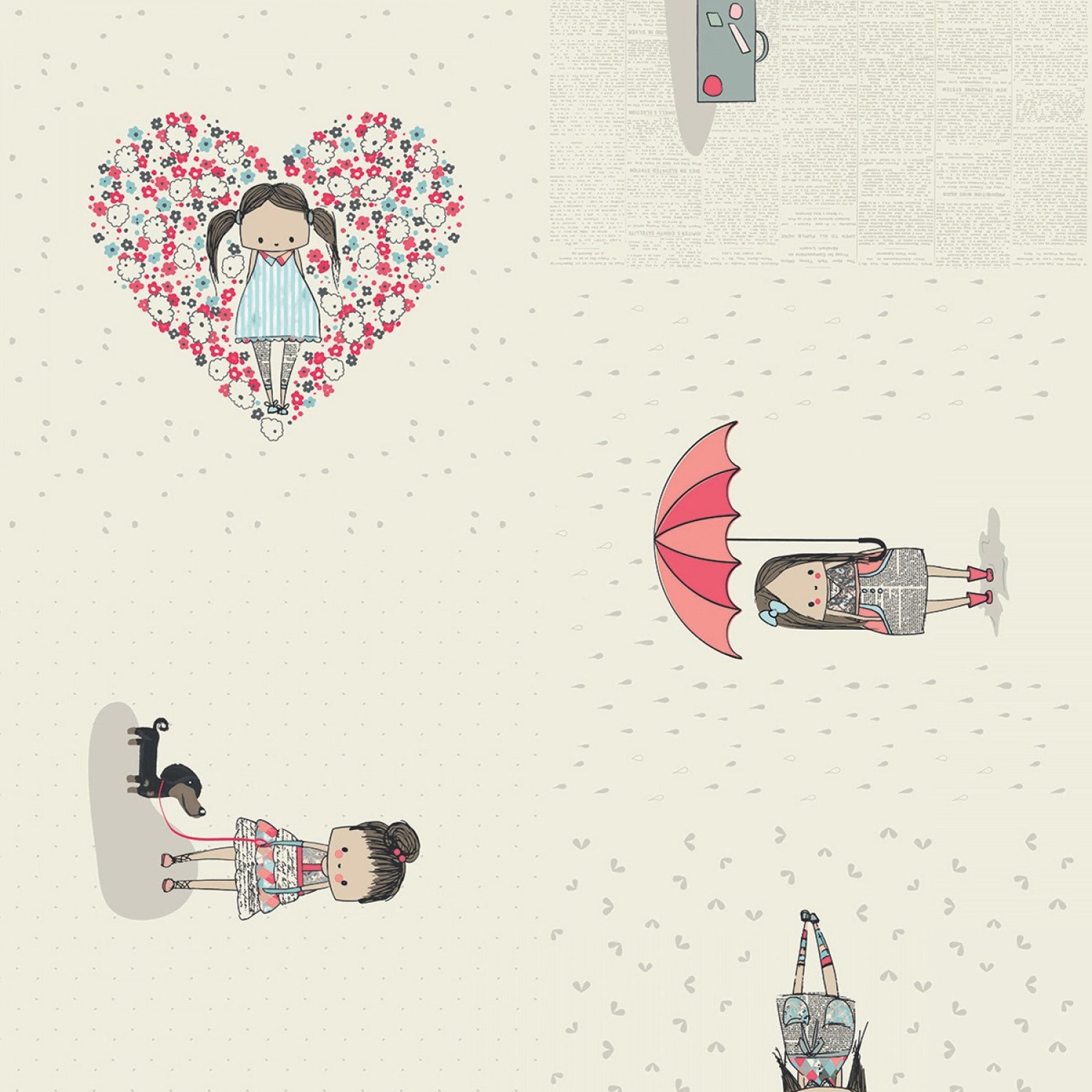 ABBIE by Sue Daley From Riely Blake Designs Abbie Raindrop Grey - Etsy