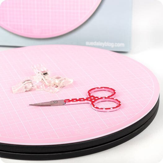 Sue Daley Round Rotating Cutting Mat 10in Pink - Etsy