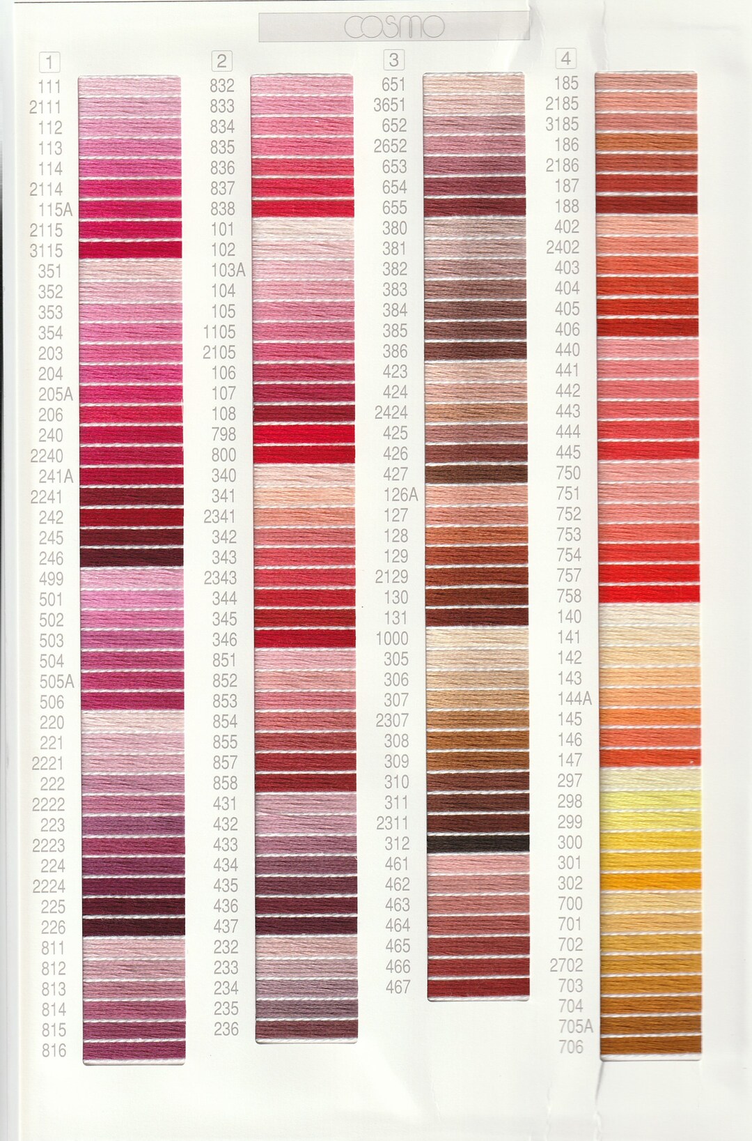 Cosmo Embroidery Floss 6 Strands by Lecien - You Choose Color (900 and ...