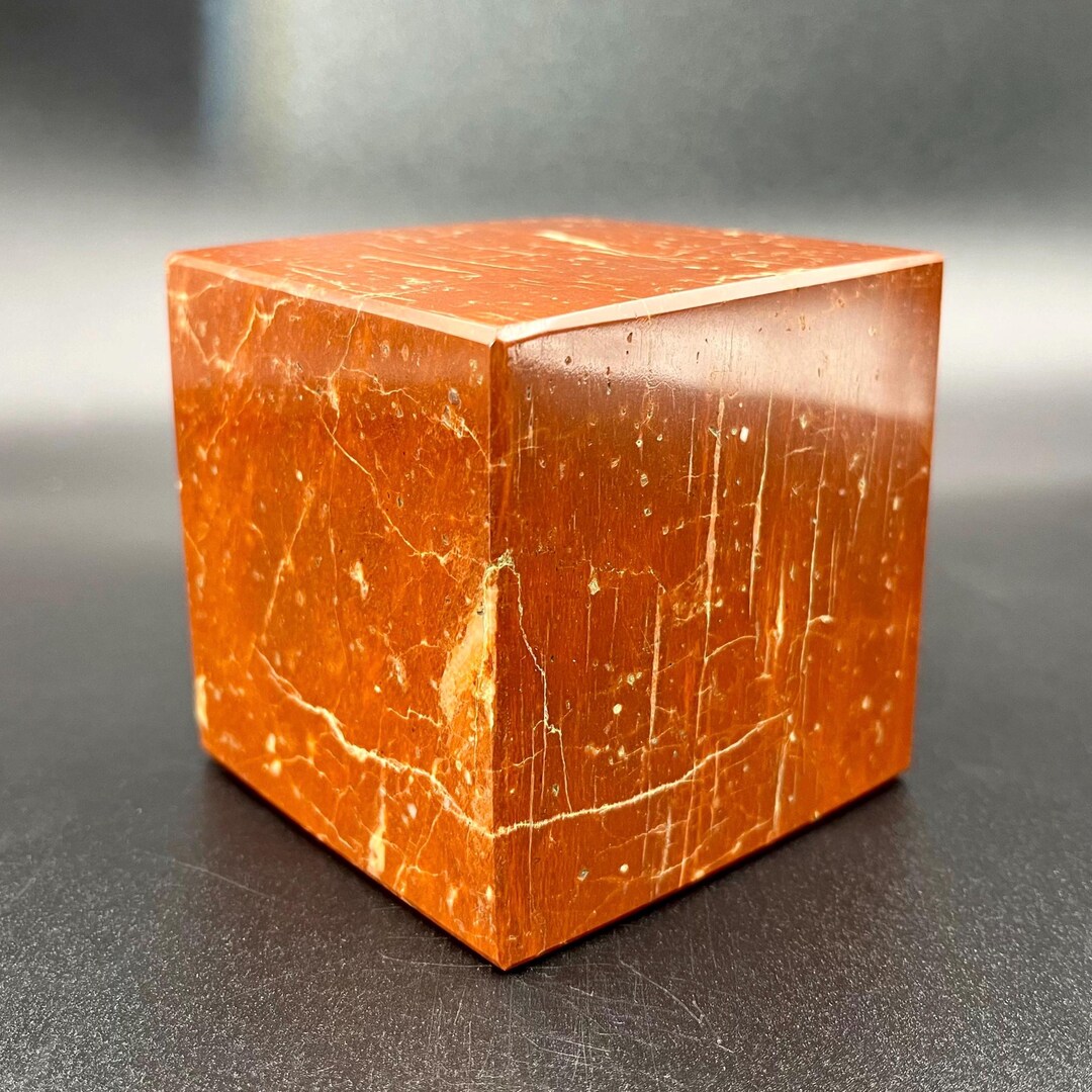 Red Jasper Cube | Grounding Crystal Cube | Natural Red Jasper Stone ...