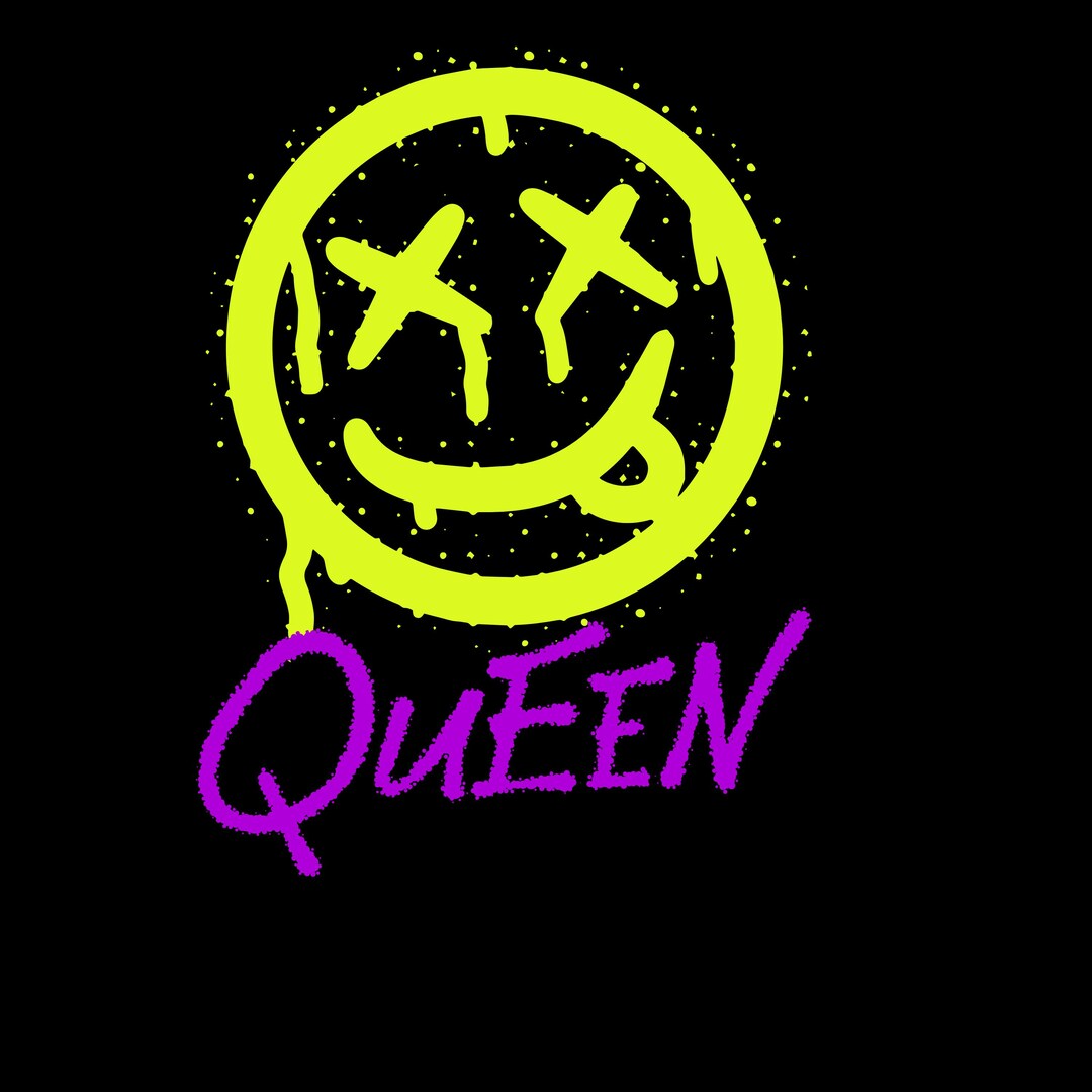 Smiley Queen Graffiti Style / 2 Schemes PNG - Etsy