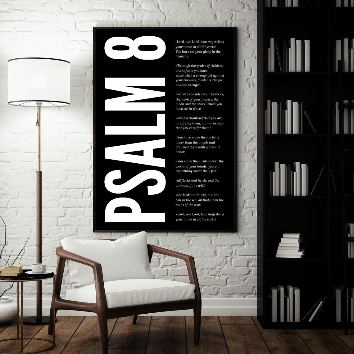 Psalm 8 Bible Verse Print: Christian Wall Art Decor (digital Download ...