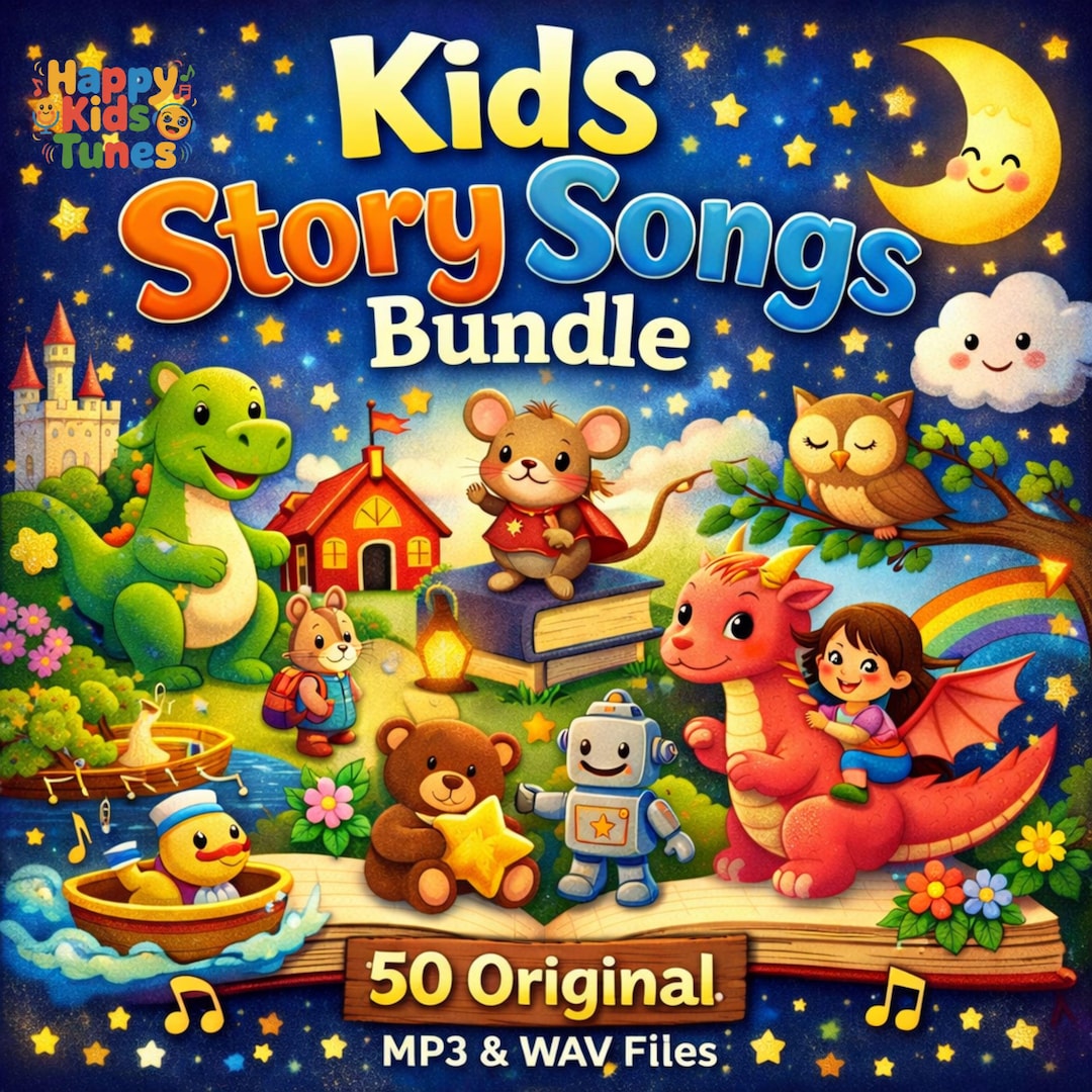 Kids Story Songs Bundle – 50 Original Storytelling Songs for Preschool ...