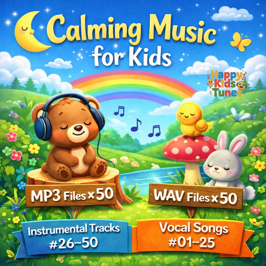 Calming Music for Kids | Gentle Instrumental Songs for Relaxation ...