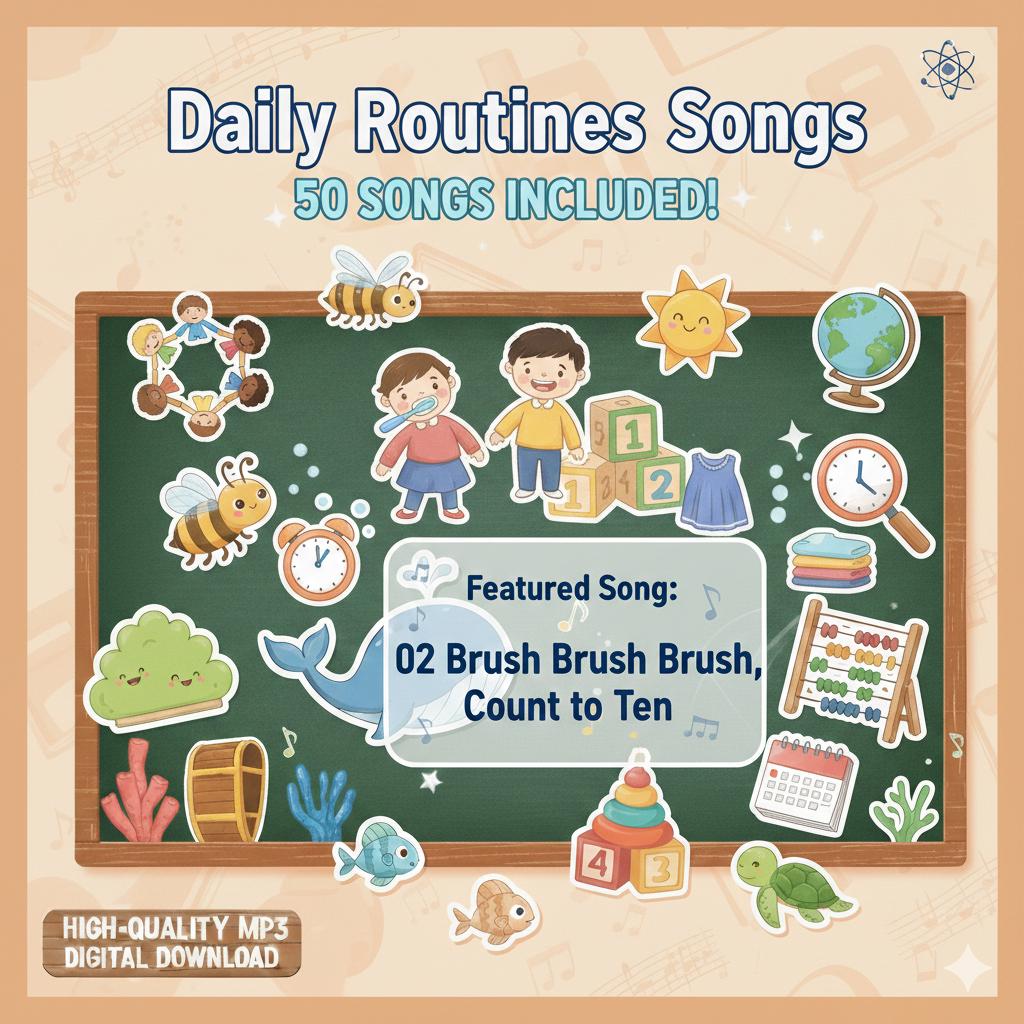 Educational Songs Mega Bundle, Kids Learning Music Library (MP3 Digital ...