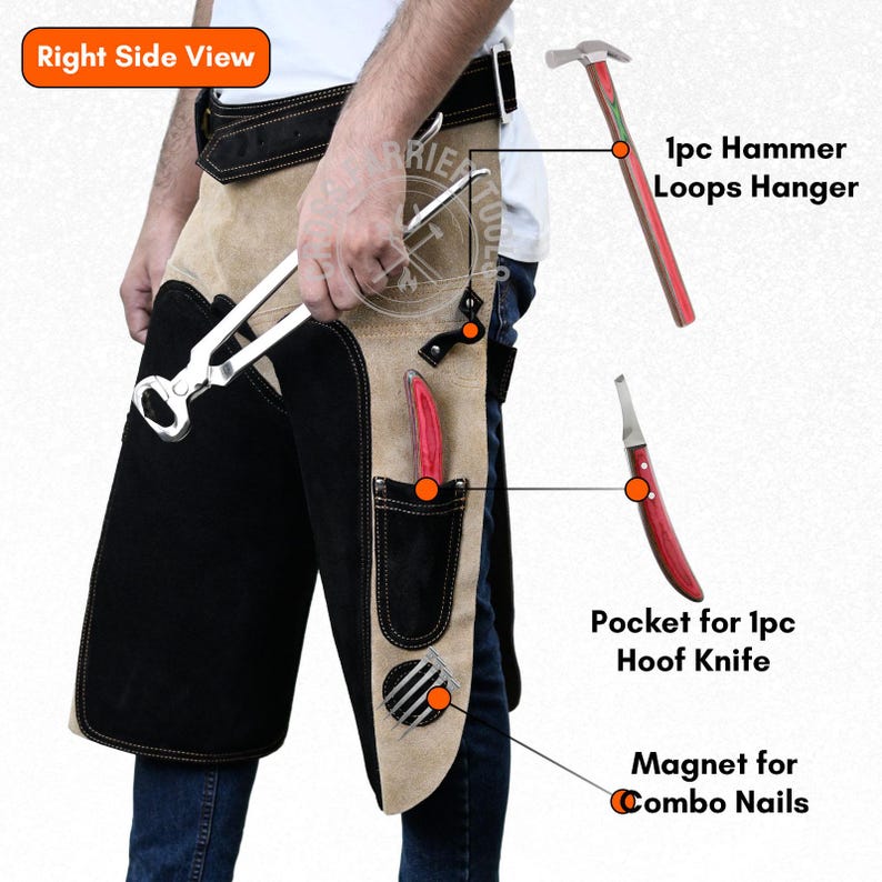 New Handmade Premium Farrier Chaps - Farrier Aprons Durable Leather ...