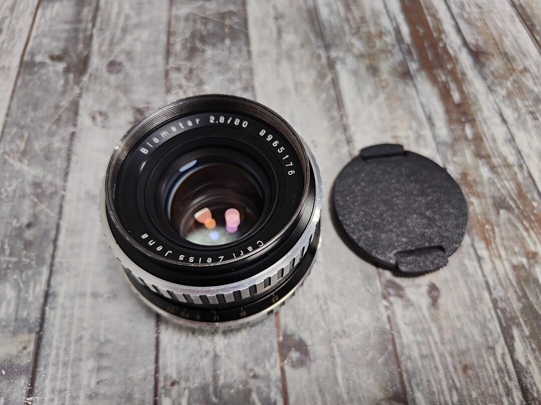 Carl Zeiss Jena Biometar 2.8/80 Lens Zebra Medium Format Pentacon Six ...