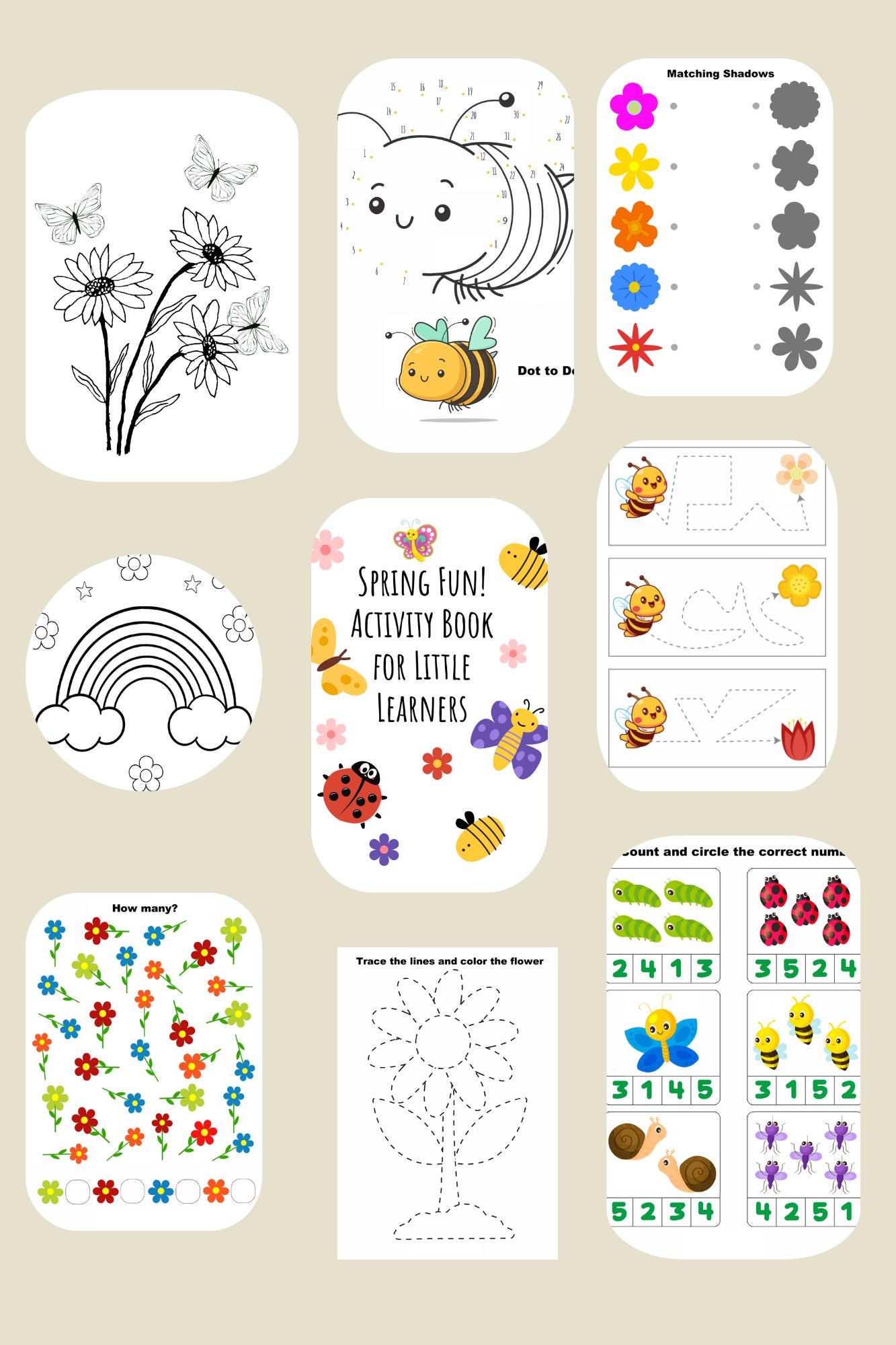 Printable Spring Activity Workbook | Printable Pages for Kids ...