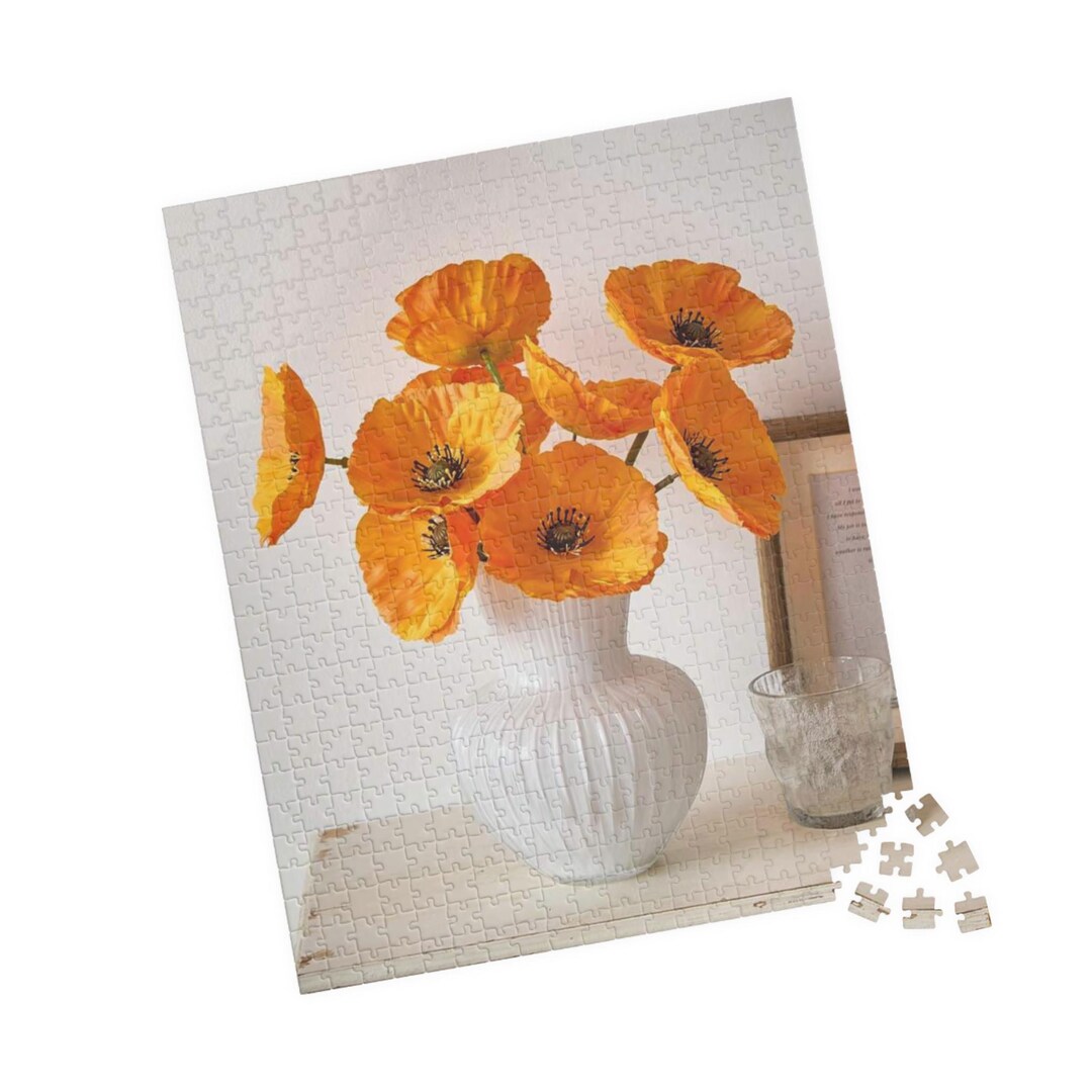 Zigsaw Puzzle (110, 252, 520, -piece) Orange Poppy. Flowers That Bring ...