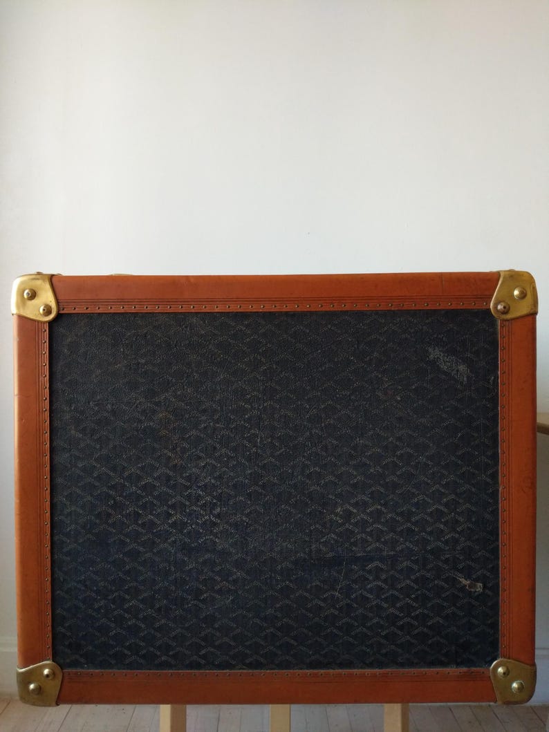 Goyard Upright Linen Trunk, 1920's Paris - Etsy