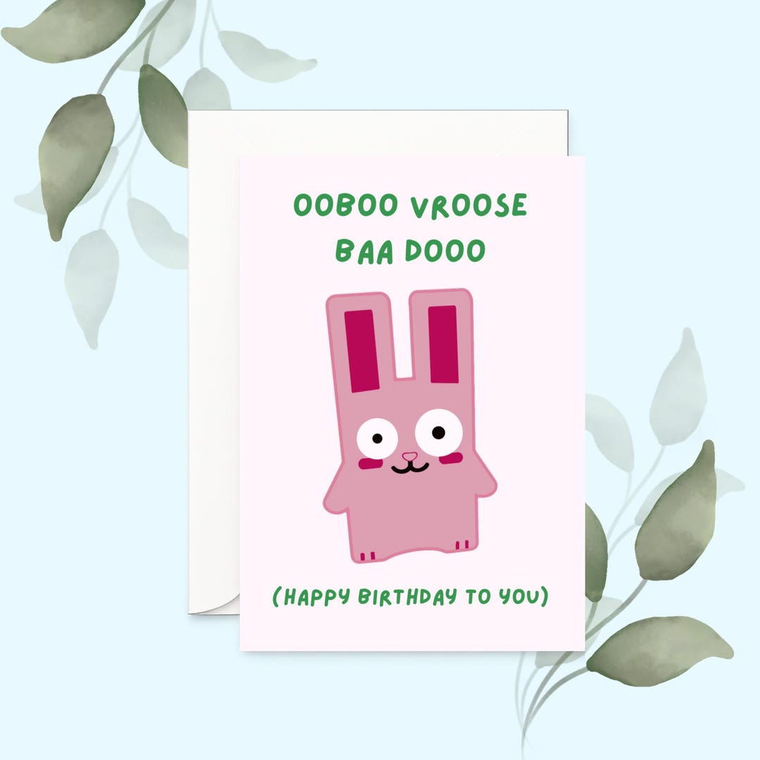 Sims Birthday Card | Freezer Bunny Sims Card | Nerd | Funny Sims ...