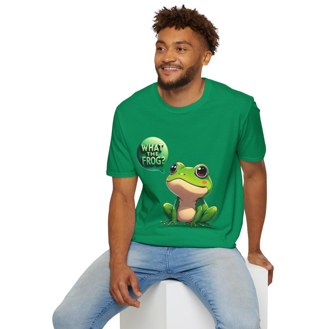 Funny Frog T-shirt, Cute Animal Tee, Unisex Casual Wear, Summer Fun ...