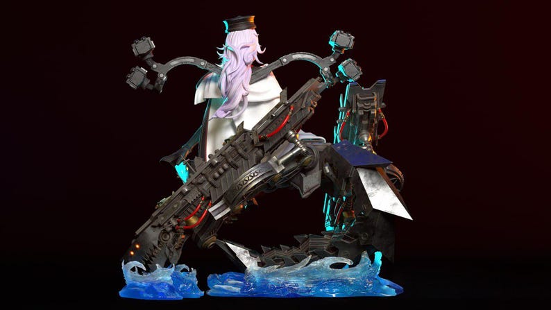 Graf Zeppelin - Azur Lane - 3D STL File High Quality Model for Resin ...