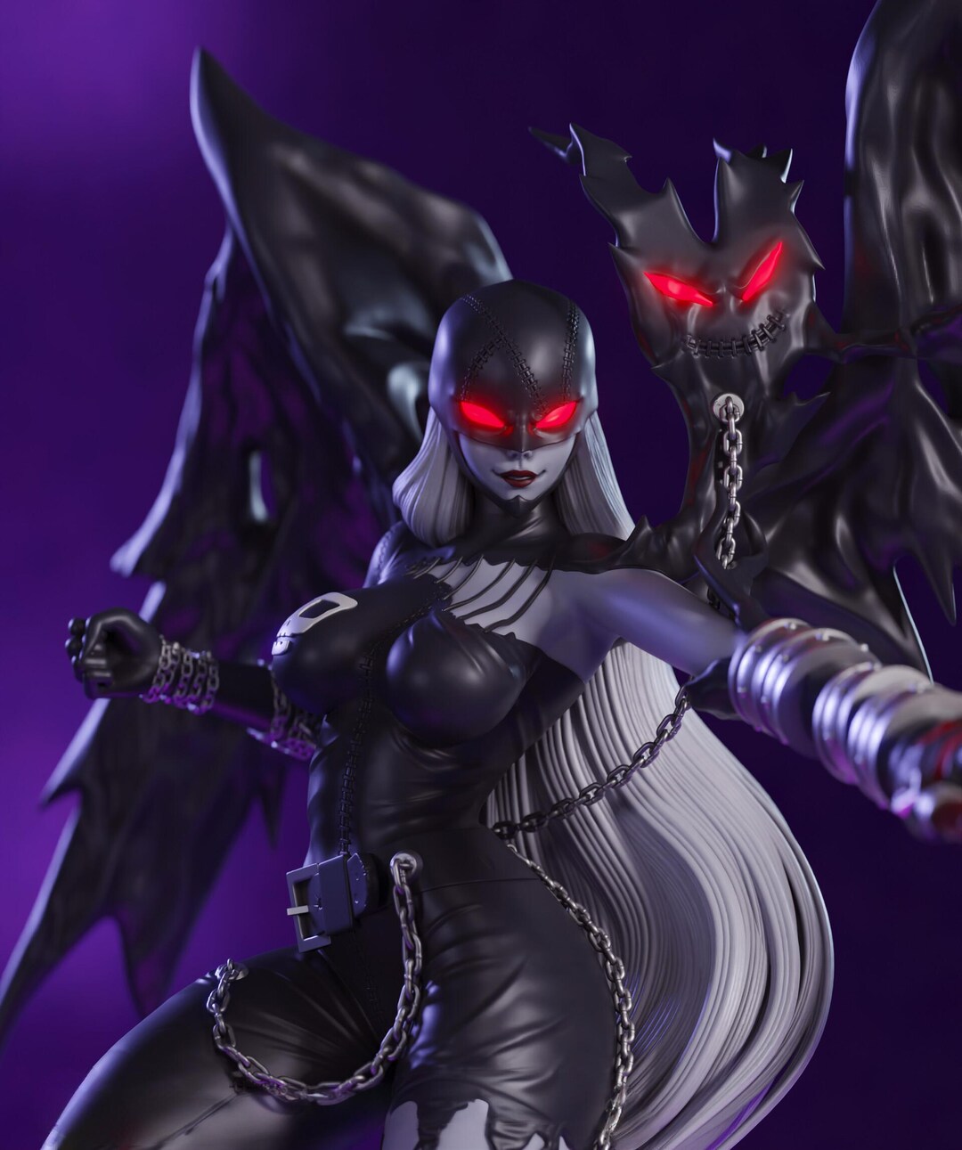 Lady Devimon - Digimon - 3D STL File High Quality Model for Resin Printer Figure 3D Printing ...