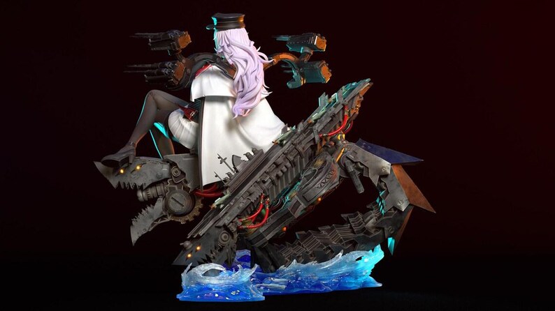 Graf Zeppelin Azur Lane 3D STL File High Quality Model for Resin ...