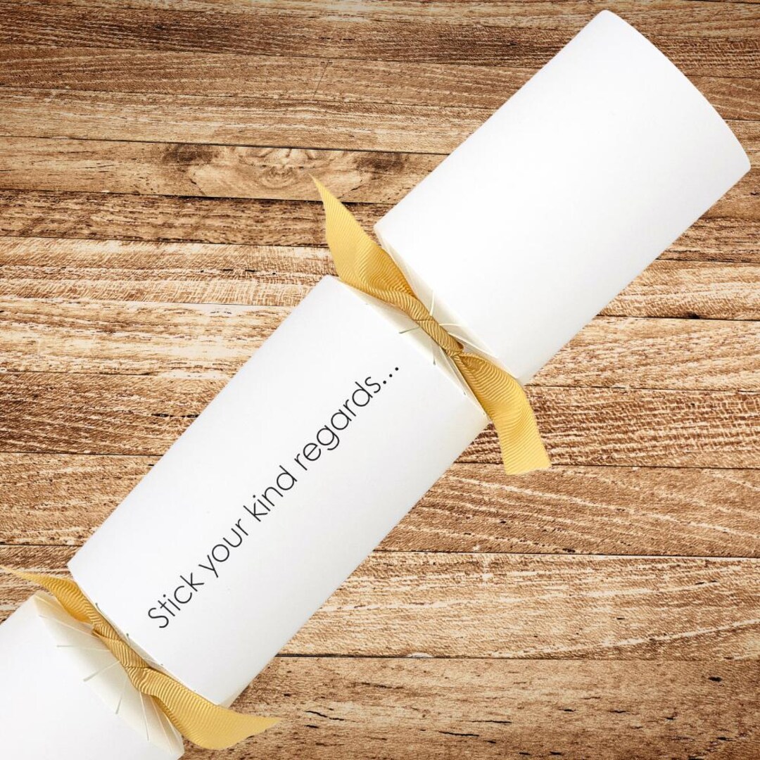 Stick Your Kind Regards… | Modern Phrases Cracker Making Kit - Etsy