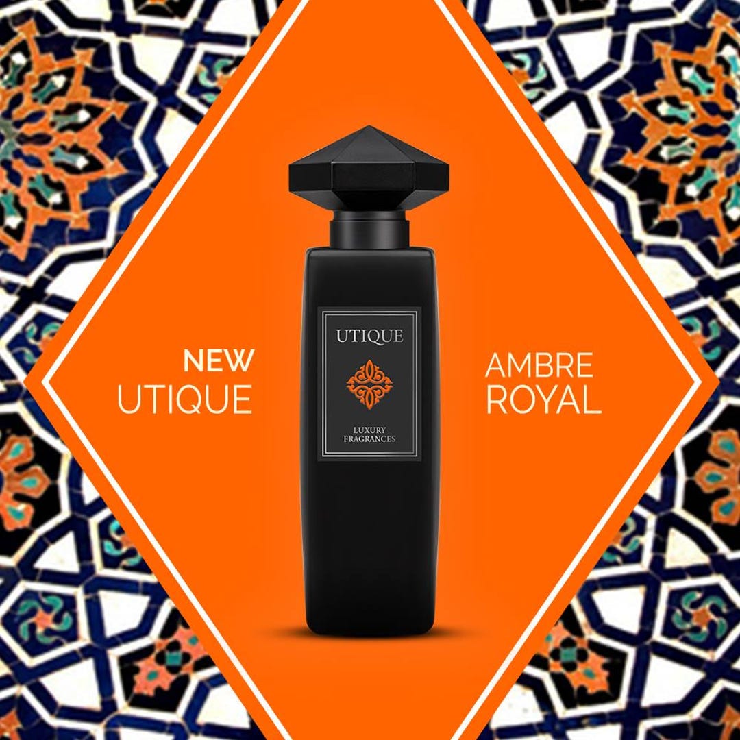 UTIQUE Ambre Royal | Oriental Woody Perfume for Men | Spicy & Long ...