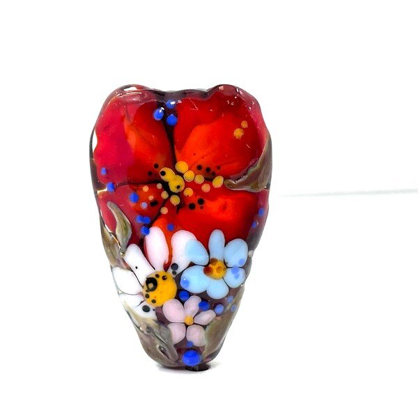 Red Focal Bead - Etsy