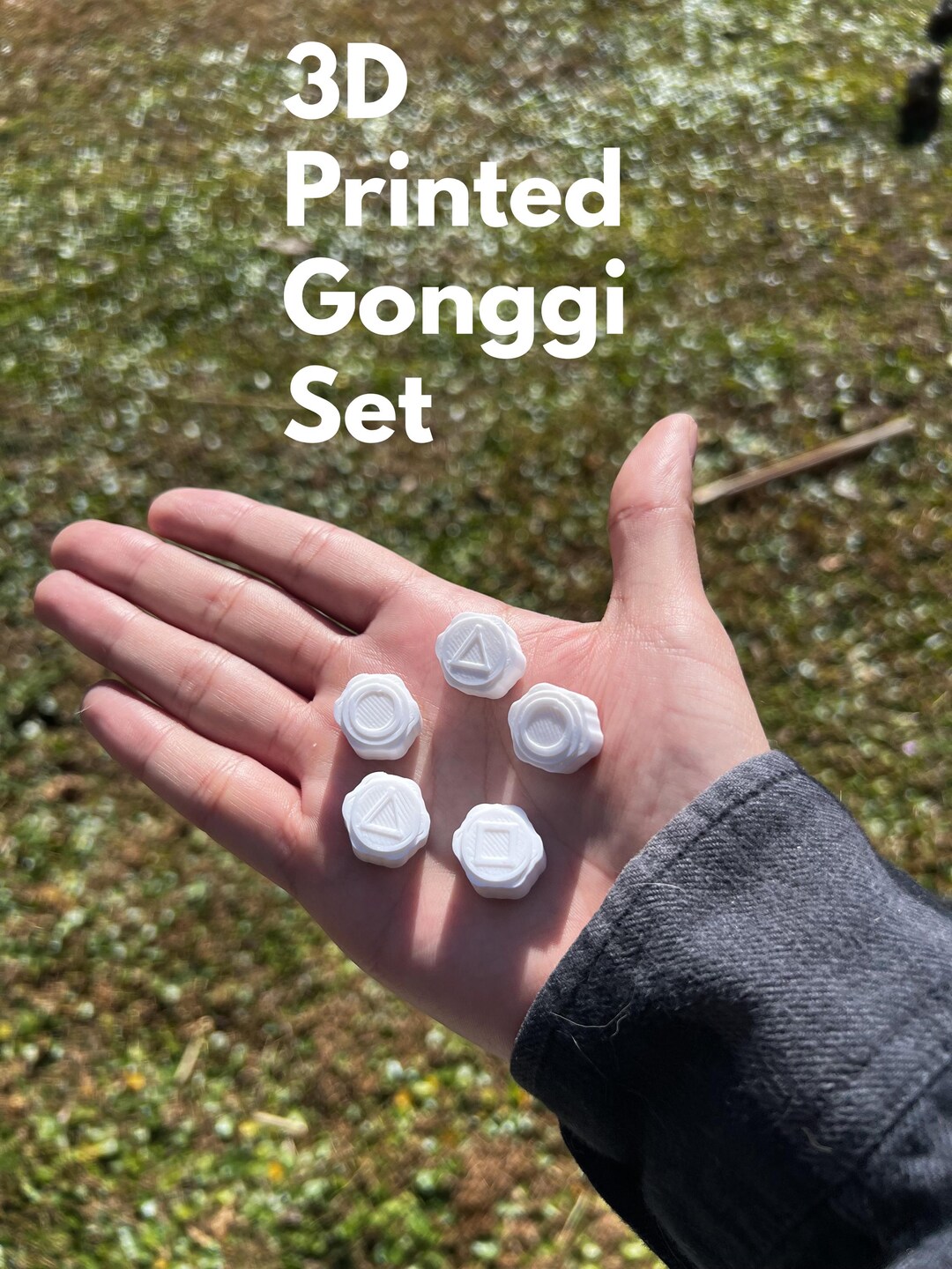 White 3d-printed Gonggi Set – Classic Korean Jacks Game - Etsy