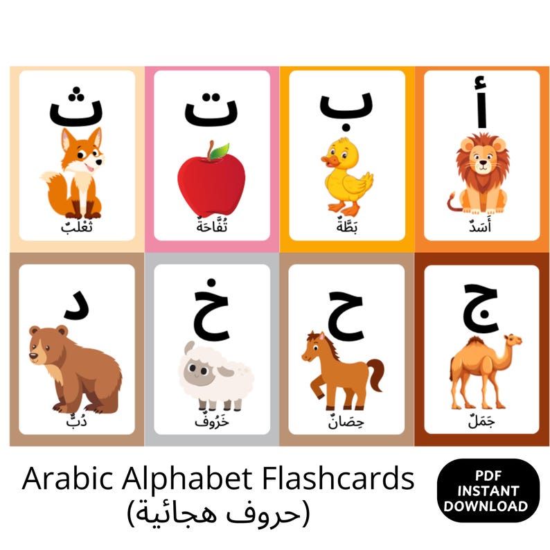 Flashcard Arabic Huruf Hijaiyah - Etsy
