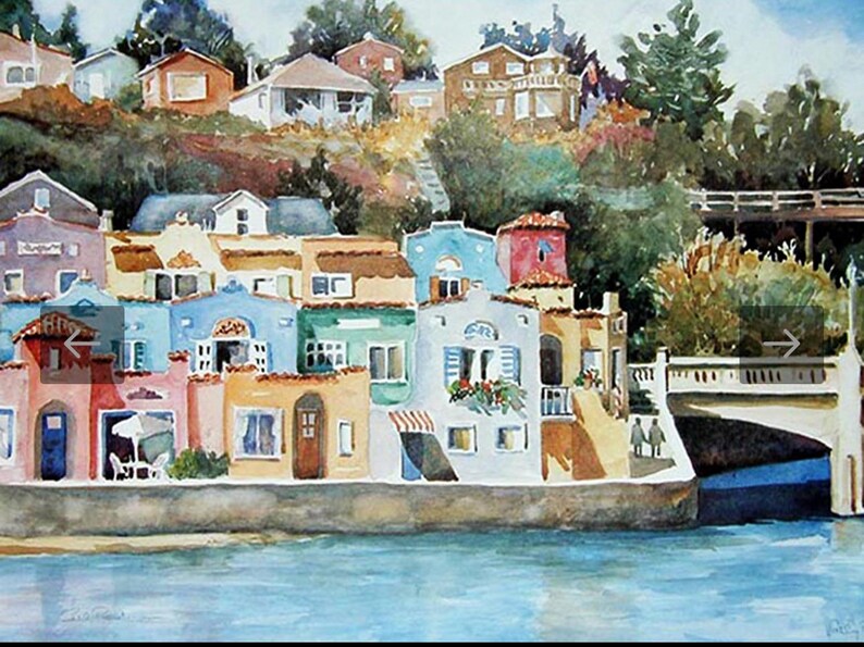 The Painted Houses of Capitola Village - Etsy