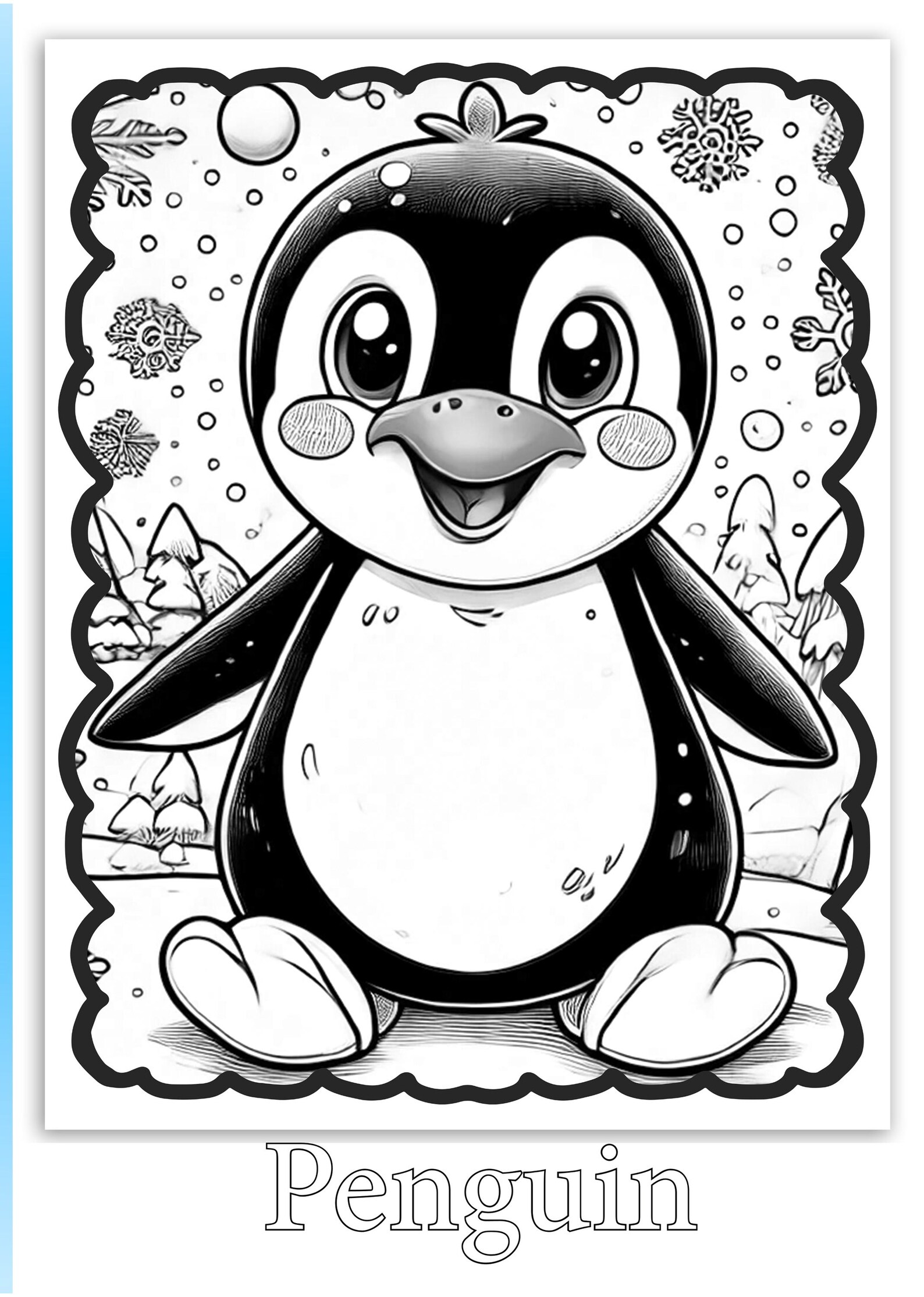 10 Animal Coloring Pages: One Color Page and One Matching Black and ...