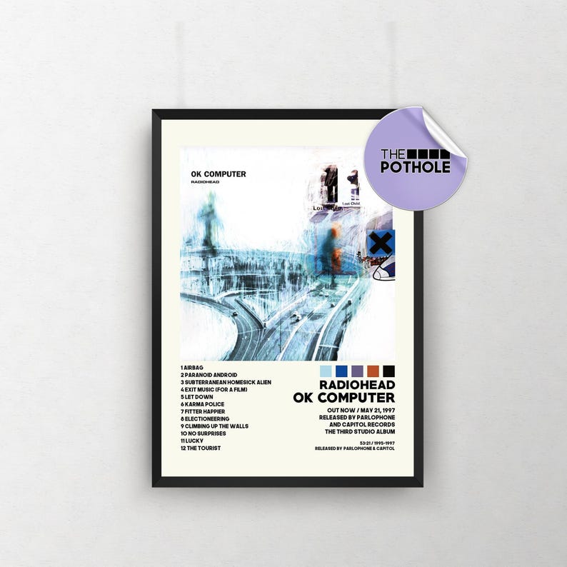 Radiohead Posters / OK Computer Poster / Album Cover Poster, Print Wall ...