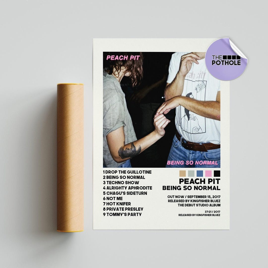 Peach Pit Posters, Being so Normal Poster, Being so Normal, Album Cover ...