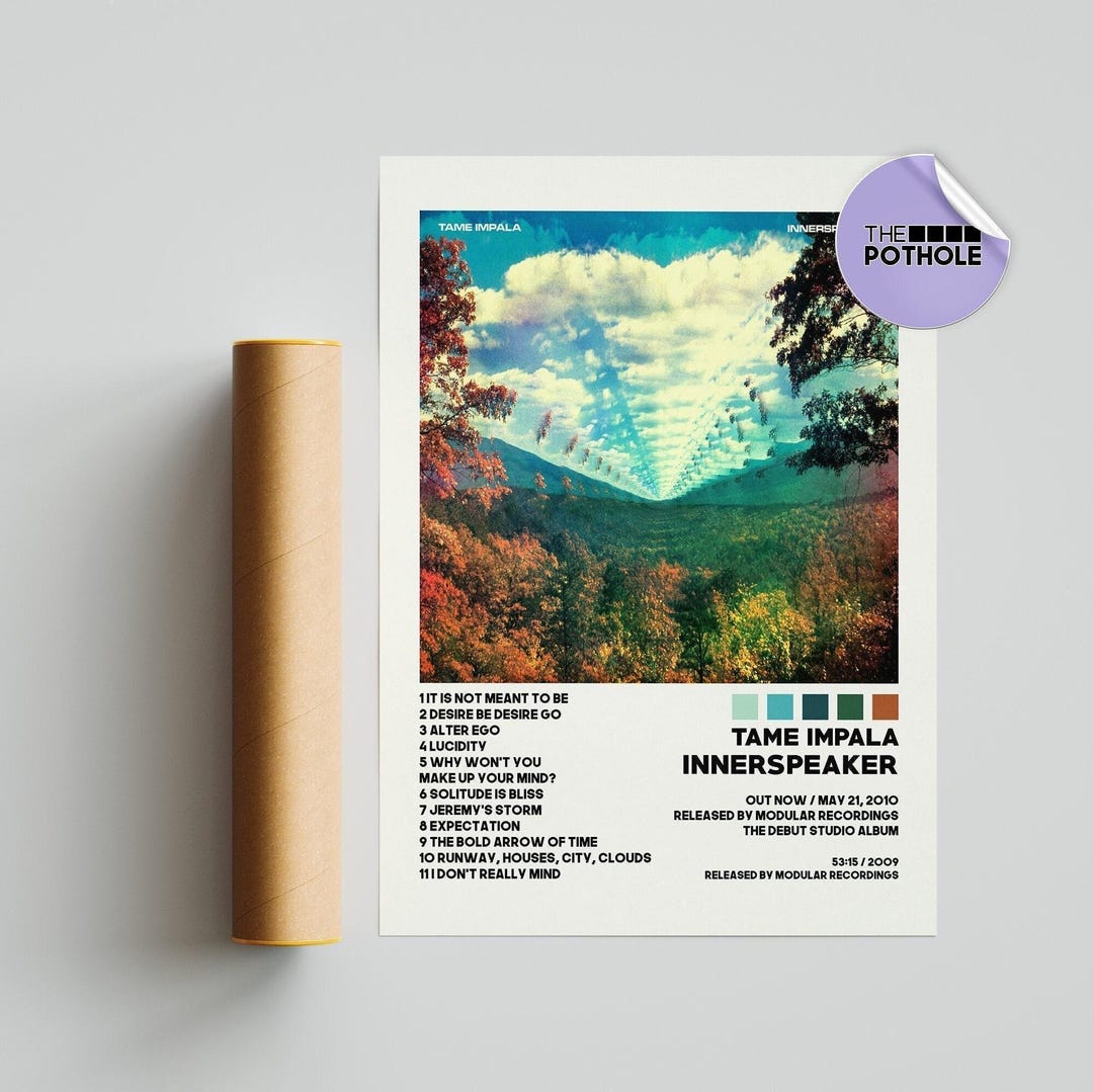 Tame Impala Poster / Innerspeaker Poster / Album Cover / Poster Print ...
